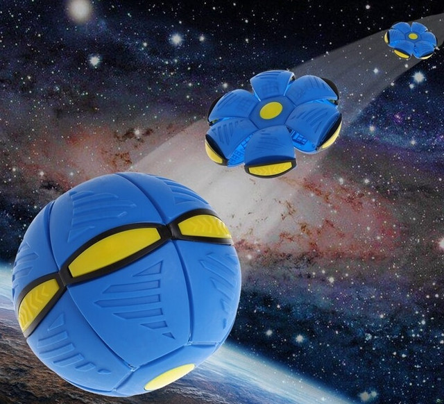 Складаний ігровий м'ячик Flat Ball Disc складаний м'яч-трансформер для активних ігор на природі ...